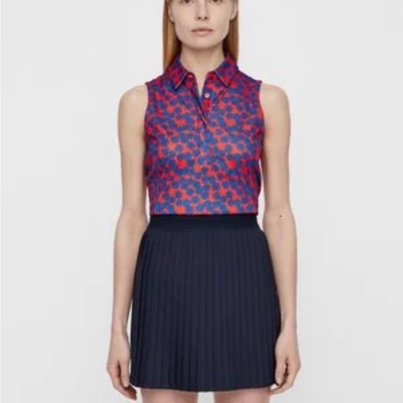 J.Lindeberg | Tops | Jlindeberg Dena Flower Print Polo | Poshmark